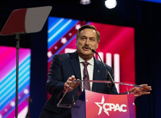 Mypillow Ceo Mike Lindell Speaks Cpac Editorial Stock Photo - Stock ...