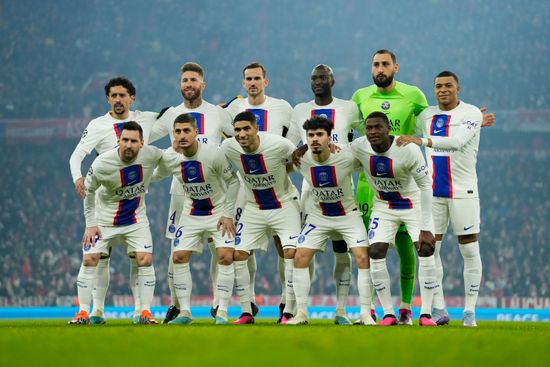 Psg Line Prior Uefa Champions League Editorial Stock Photo - Stock ...