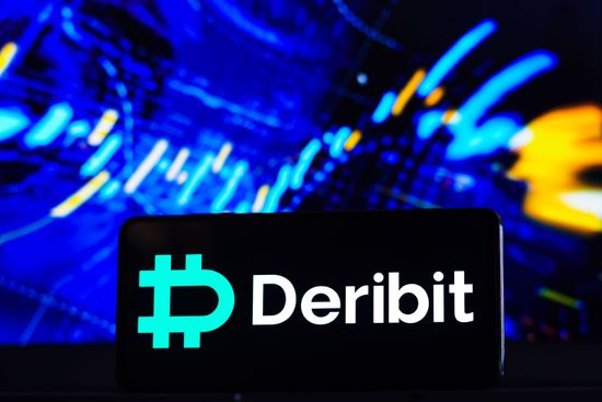 This Photo Illustration Deribit Logo Seen Editorial Stock Photo - Stock ...