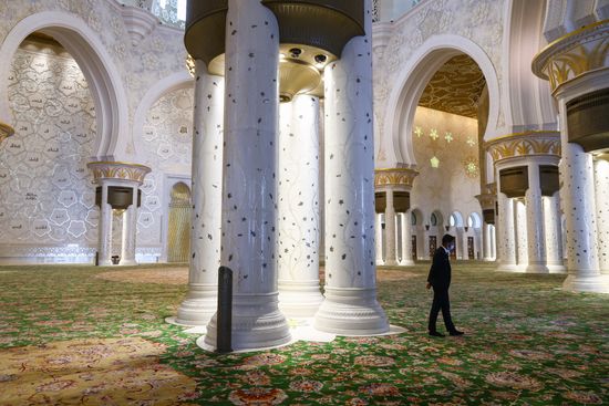 Interior Main Prayer Hall Sheikh Zayed Editorial Stock Photo - Stock ...