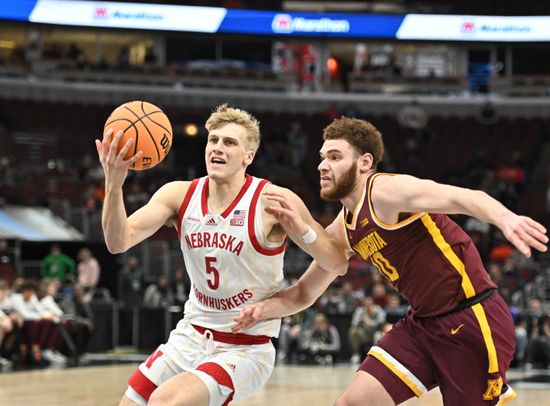Nebraska Cornhuskers Guard Sam Griesel 5drives Editorial Stock Photo ...