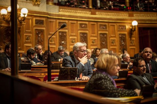 Pierre Laurent French Senate During Session Editorial Stock Photo ...