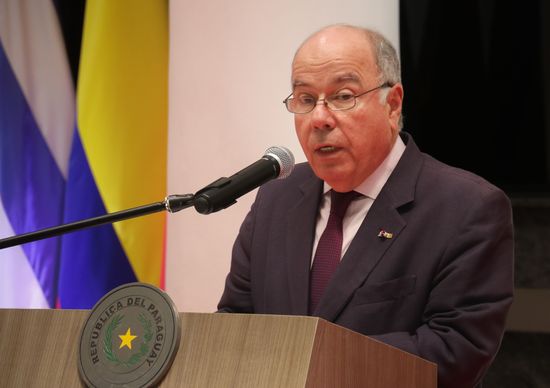 Brazilian Foreign Minister Mauro Vieira Speaks Editorial Stock Photo ...