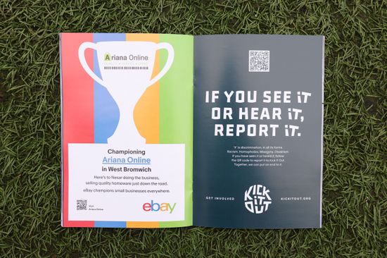 Ebay Advert Match Day Programme Editorial Stock Photo - Stock Image ...