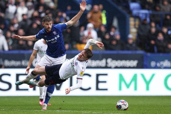Cameron Burgess Fouls Conor Bradley Bolton Editorial Stock Photo ...