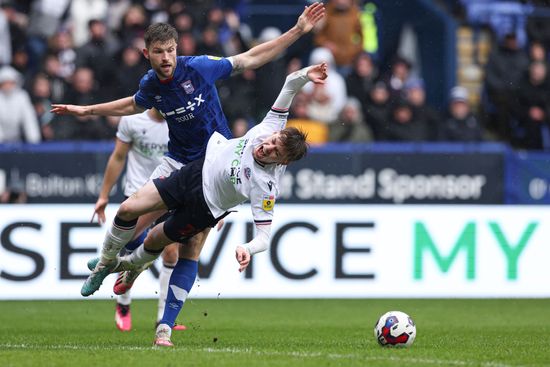 Cameron Burgess Fouls Conor Bradley Bolton Editorial Stock Photo ...