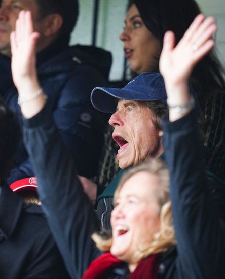 Mick Jagger Celebrates Second Arsenal Goal Editorial Stock Photo ...
