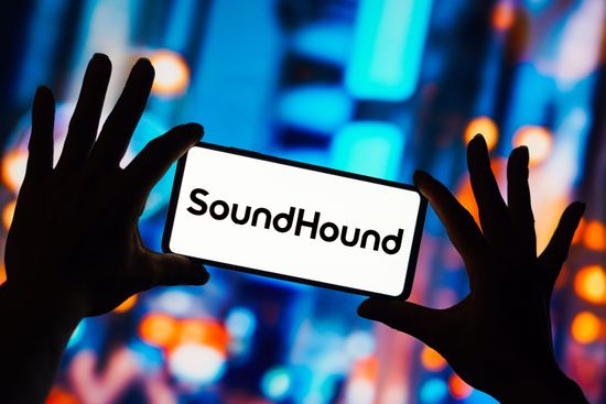 This Photo Illustration Soundhound Logo Seen Editorial Stock Photo ...