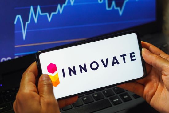 This Photo Illustration Innovate Corp Logo Editorial Stock Photo ...