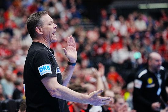 Germanys Coach Alfred Gislason Reacts During Editorial Stock Photo ...