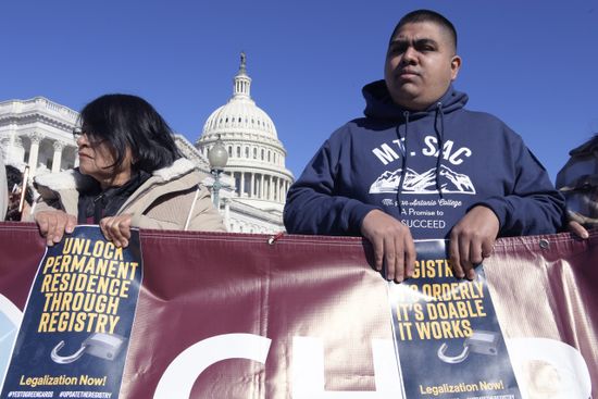 Activists Chirla Hold Sign During Press Editorial Stock Photo - Stock ...