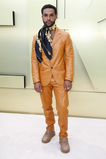 British Actor Lucien Laviscount Attends Versace Editorial Stock Photo ...