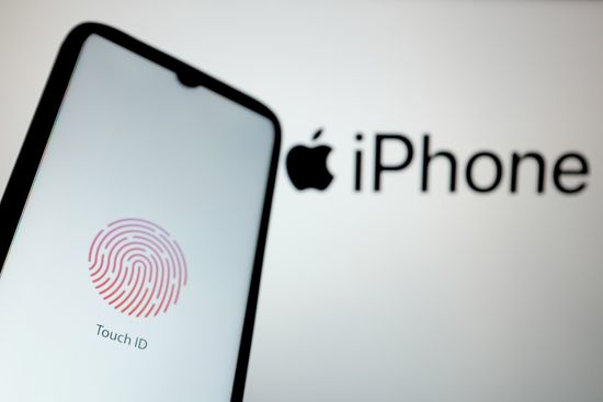 This Photo Illustration Touch Id Logo Editorial Stock Photo - Stock ...
