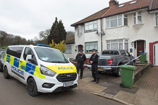 Police Outside House Bodies 47 Year Editorial Stock Photo - Stock Image ...