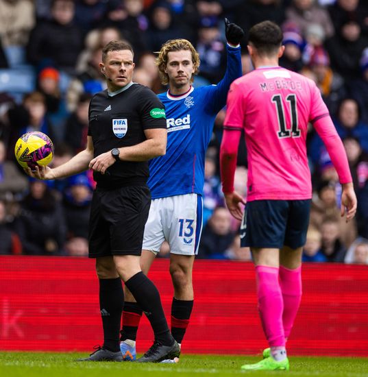 Referee John Beaton Drops Ball Todd Editorial Stock Photo - Stock Image ...