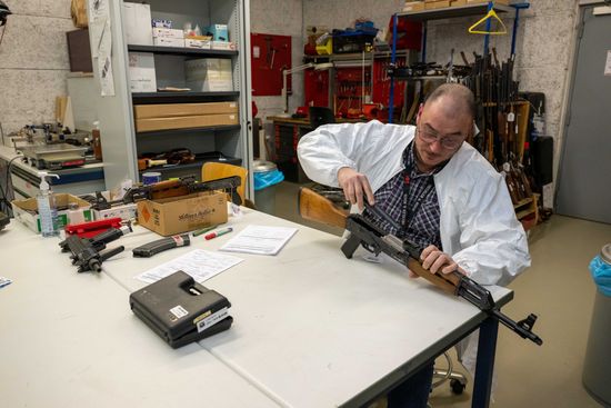 Ak47 Kalashnikov Machine Gun Seen Ballistics Editorial Stock Photo ...