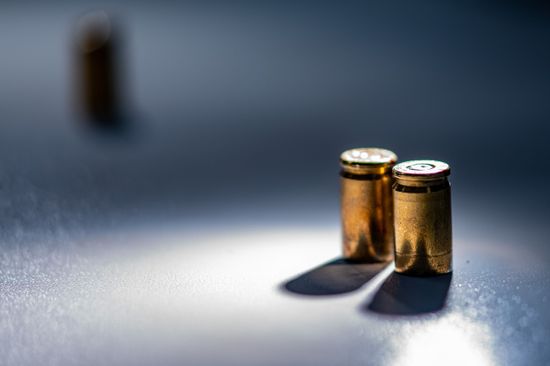 Illustration Picture Shows Bullets Ballistics Laboratory Editorial ...