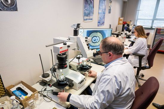 Ballistics Laboratory Pictured During Visit New Editorial Stock Photo ...