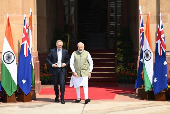 Prime Minister Narendra Modi Australian Prime Editorial Stock Photo ...