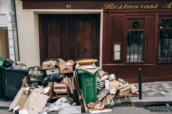 On Fifth Day Garbage Collectors Strike Editorial Stock Photo - Stock ...