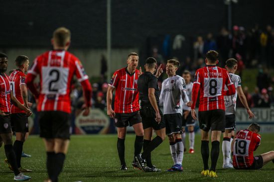 Derry City Vs Dundalk Derry Players Editorial Stock Photo - Stock Image ...