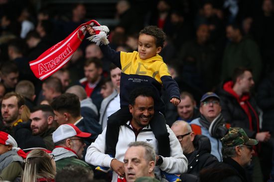 Arsenal Fans Celebrating Their Teams Victory Editorial Stock Photo ...