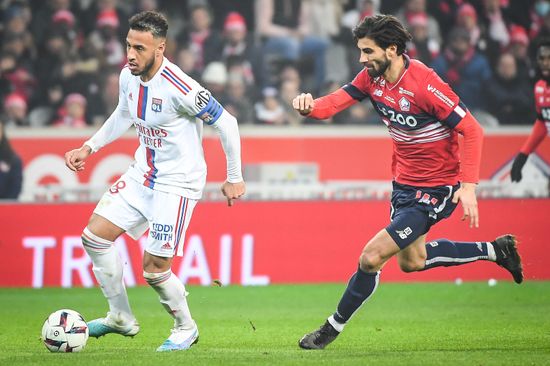 Corentin Tolisso Lyon Andre Gomes Lille Editorial Stock Photo - Stock ...