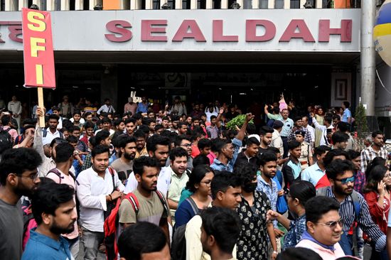 Students Federation India Sfi Activists Protest Editorial Stock Photo ...