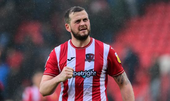 Pierce Sweeney Exeter City Celebrates After Editorial Stock Photo ...