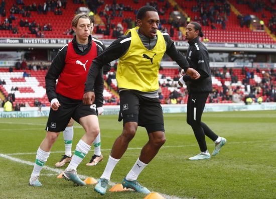 Plymouth Argyle Player Mickel Miller During Editorial Stock Photo ...