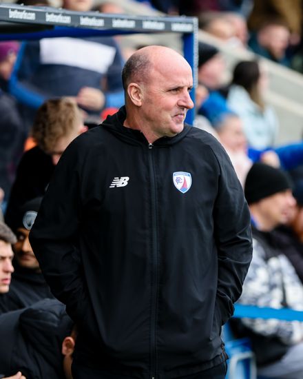Paul Cook Manager Chesterfield During National Editorial Stock Photo ...