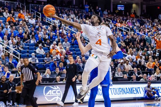 Miami Fl Hurricanes Guard Bensley Joseph Editorial Stock Photo - Stock ...
