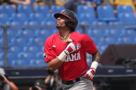 Jose Ramos Panama Celebrates After Hitting Editorial Stock Photo ...