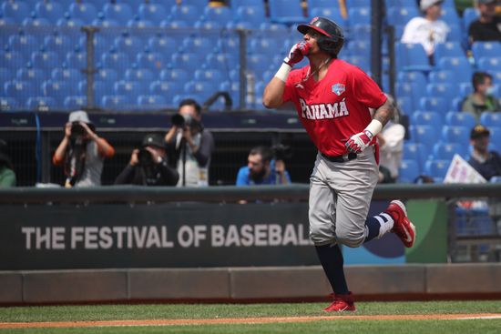 Jose Ramos Panama Celebrates After Hitting Editorial Stock Photo ...