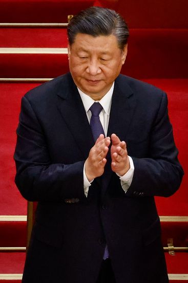 Chinese President Xi Jinping Applauds During Editorial Stock Photo ...