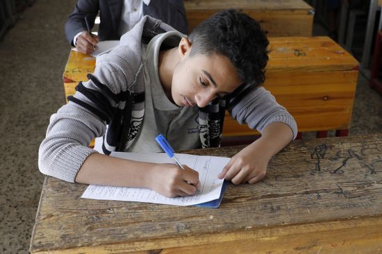 Pupils Take Final Exam Public School Editorial Stock Photo - Stock ...