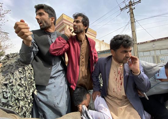 Injured Journalists Leave Scene Blast Cultural Editorial Stock Photo ...