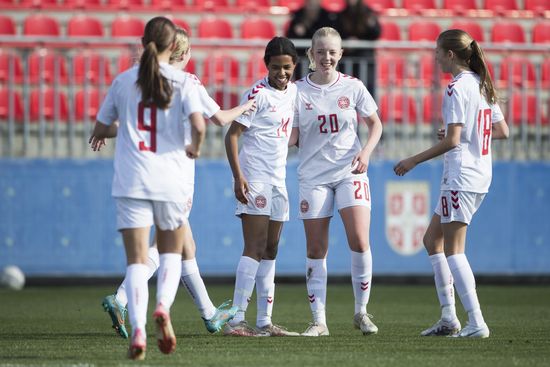 Signe Christensen Denmark Celebrates After Scoring Editorial Stock ...