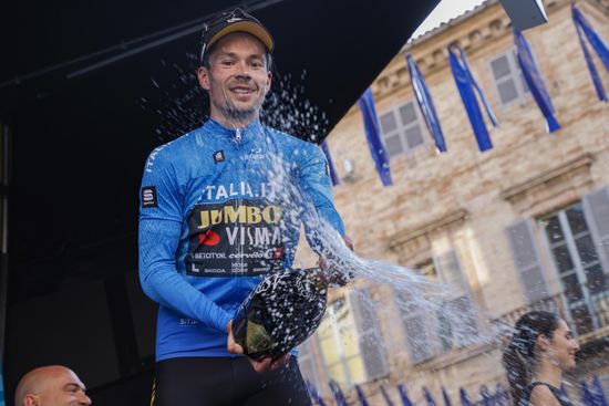 Primoz Roglic Team Jumbovisma On Podium Editorial Stock Photo - Stock ...