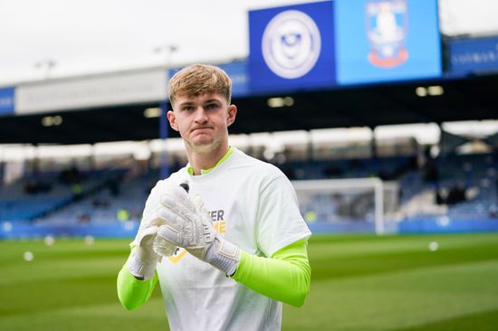 Portsmouth Goalkeeper Toby Steward During Efl Editorial Stock Photo ...