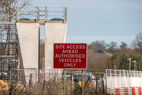 Hs2 High Speed Rail 2 Construction Editorial Stock Photo - Stock Image ...