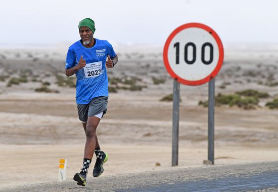 Runner Participates 2023 Rossing National Marathon Editorial Stock ...