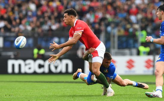 Rio Dyer Wales Tackled By Pierre Editorial Stock Photo - Stock Image ...