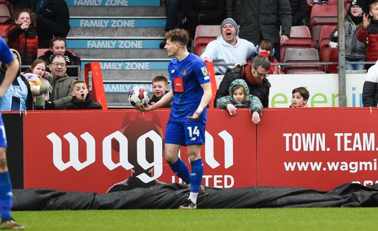 Toby Sims Harrogate Sent Off Second Editorial Stock Photo - Stock Image ...