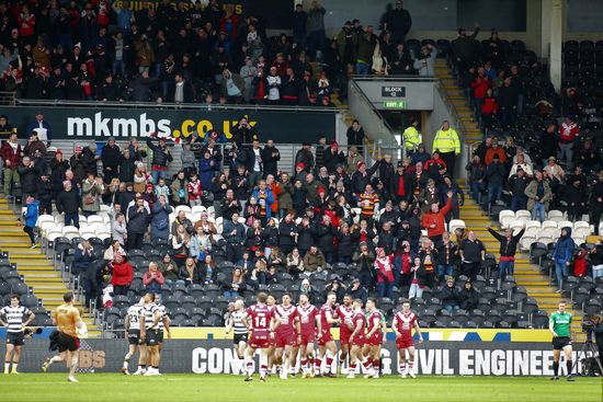 Salford Red Devil Players Celebrate Scoring Editorial Stock Photo ...