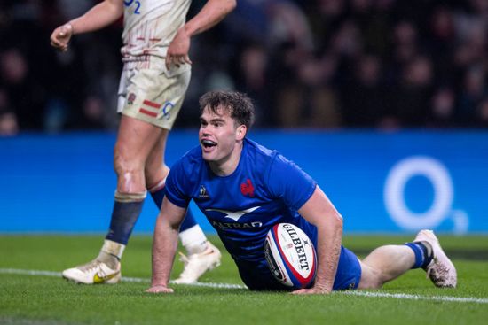 Damian Penaud France Scores Try During Editorial Stock Photo - Stock ...