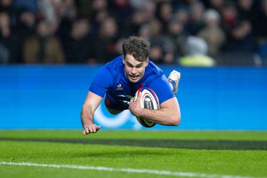 Damian Penaud France Scores Try During Editorial Stock Photo - Stock ...