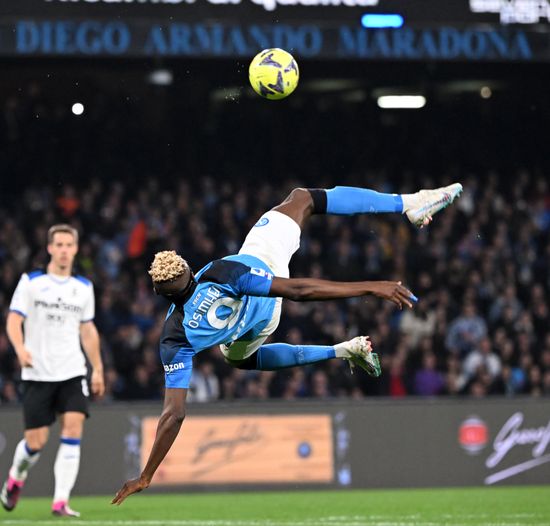 Napolis Victor Osimhen Competes During Serie Editorial Stock Photo ...