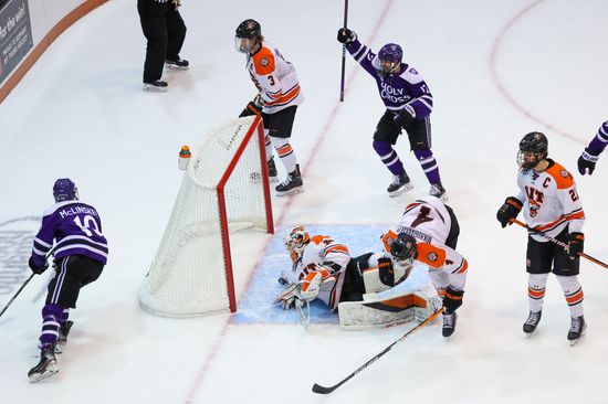 Holy Cross Crusaders Forward Liam Mclinskey Editorial Stock Photo ...