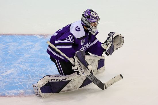 Holy Cross Crusaders Goaltender Jason Grande Editorial Stock Photo ...